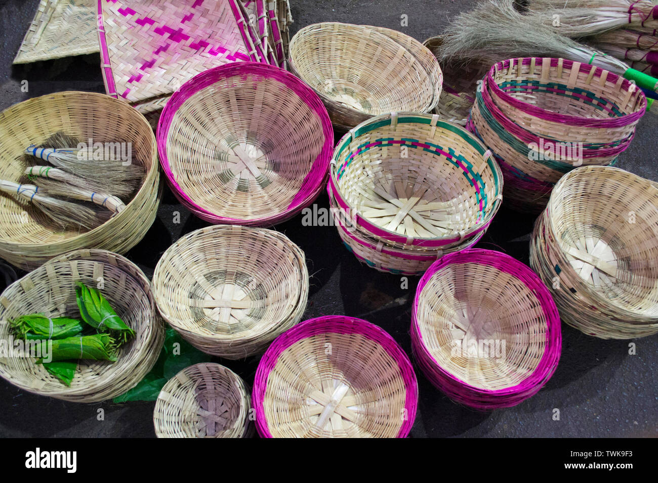 Rattan bamboo texture hi-res stock photography and images - Alamy