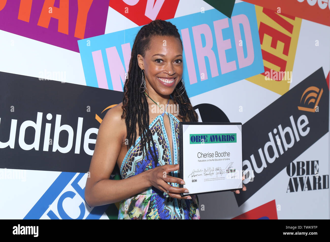 2019 OBIE Awards held at Terminal 5 music venue - Press Room. Featuring ...