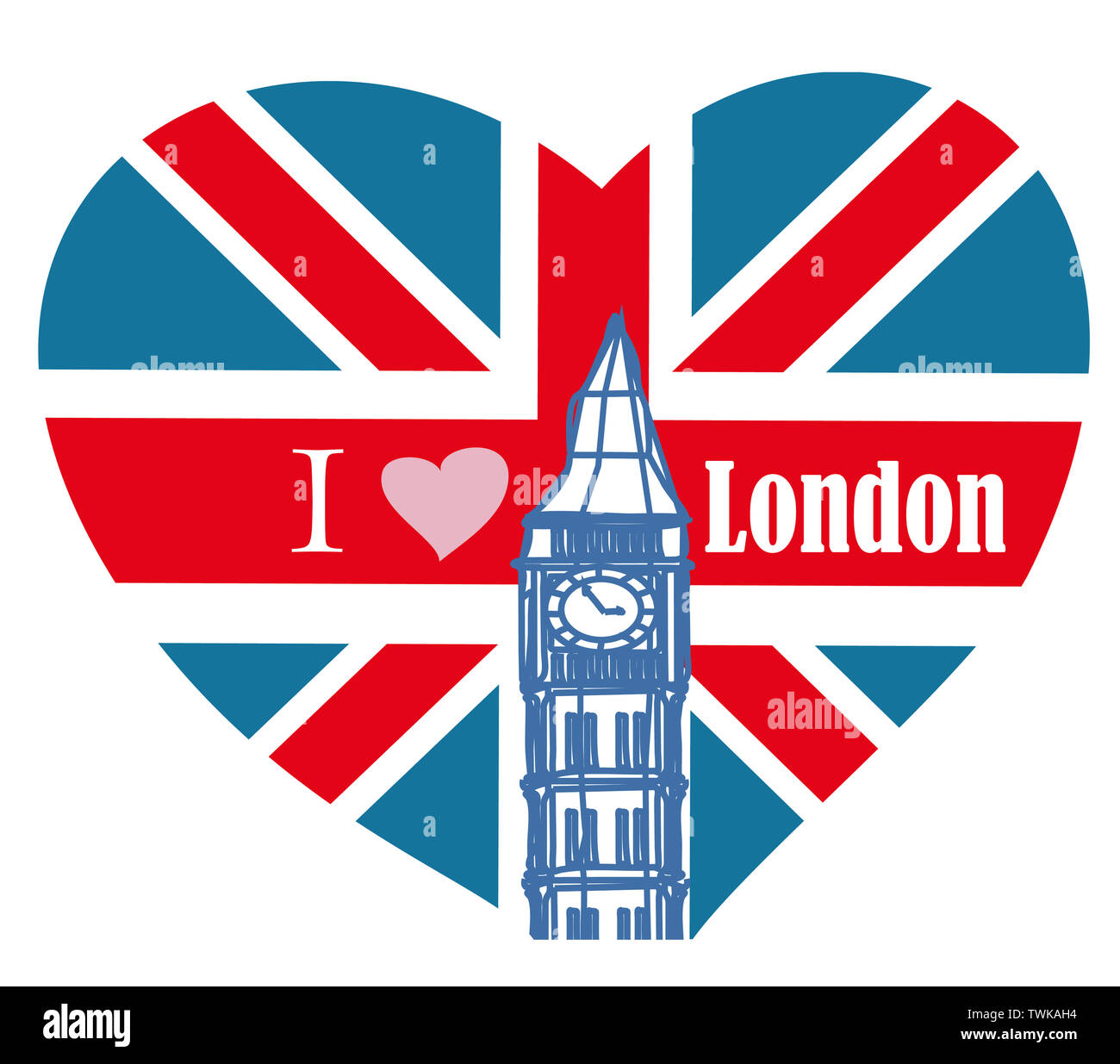 i love London - Banner Stock Photo - Alamy