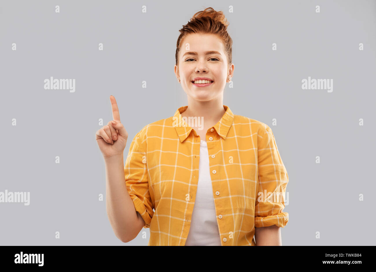 One finger gesture hi-res stock photography and images - Alamy