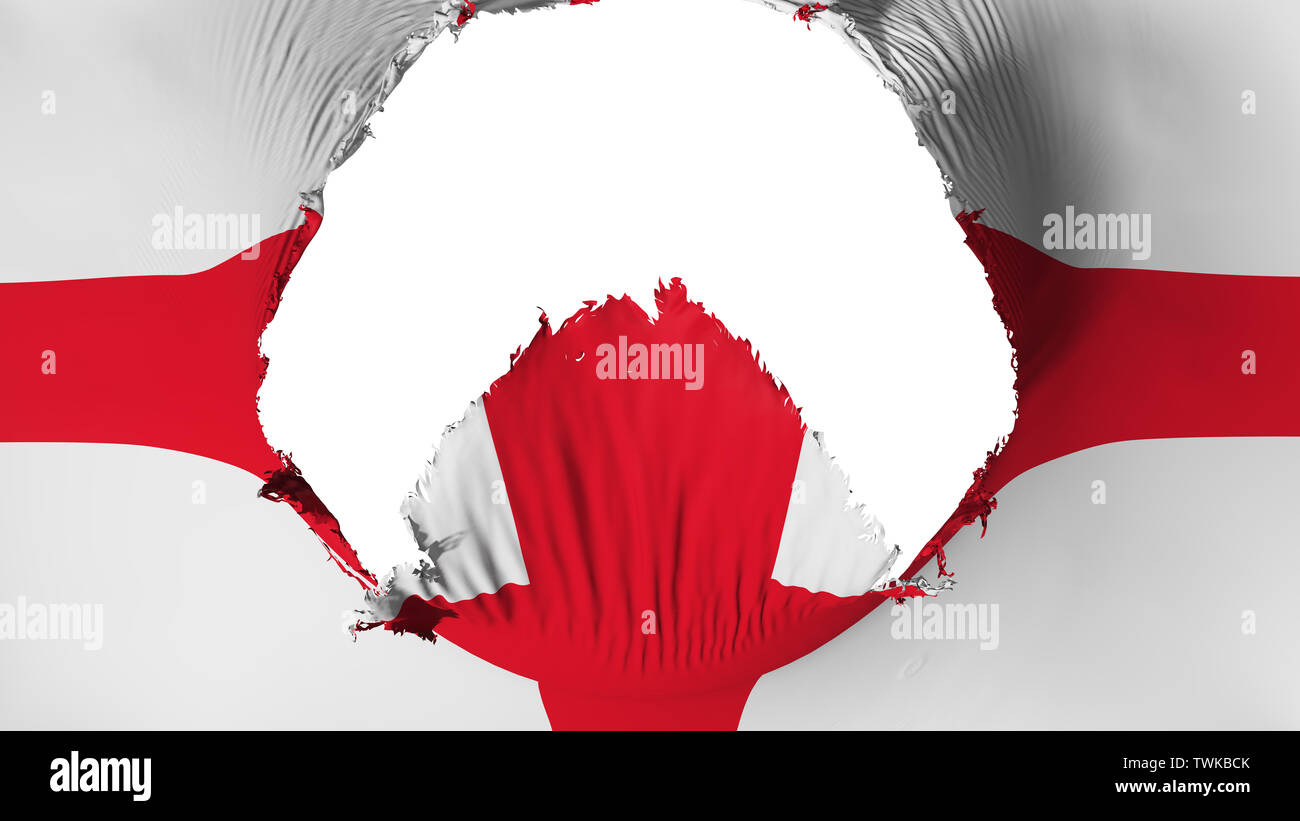 Holes in england flag hi-res stock photography and images - Alamy