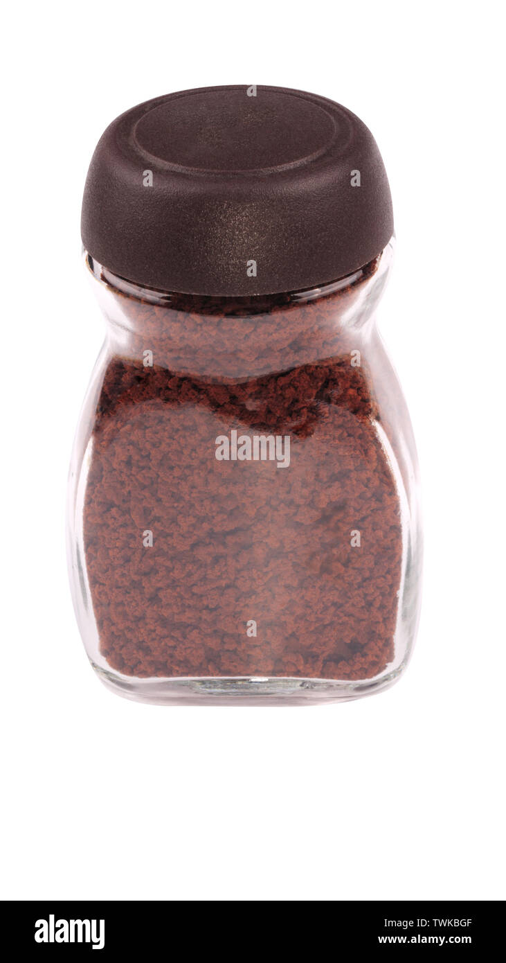 Jar of Instant Coffee Isolated Stock Photo - Alamy