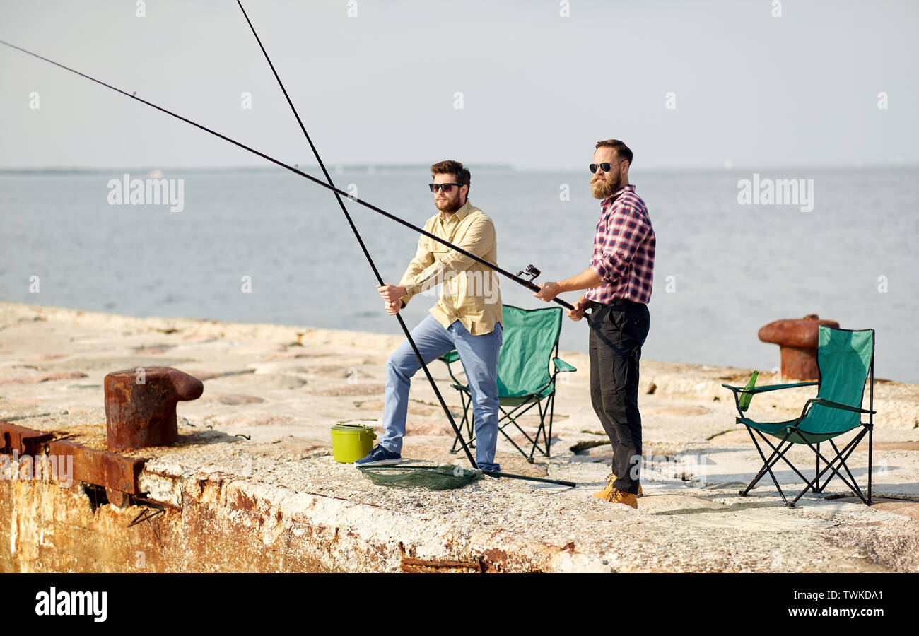 Happy fisher man hi-res stock photography and images - Alamy