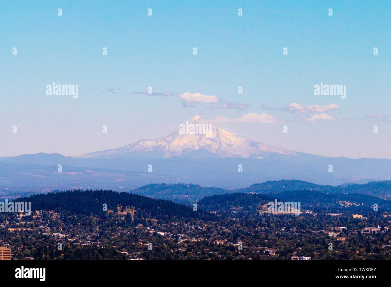 Beautiful landscape of a town Stock Photo - Alamy