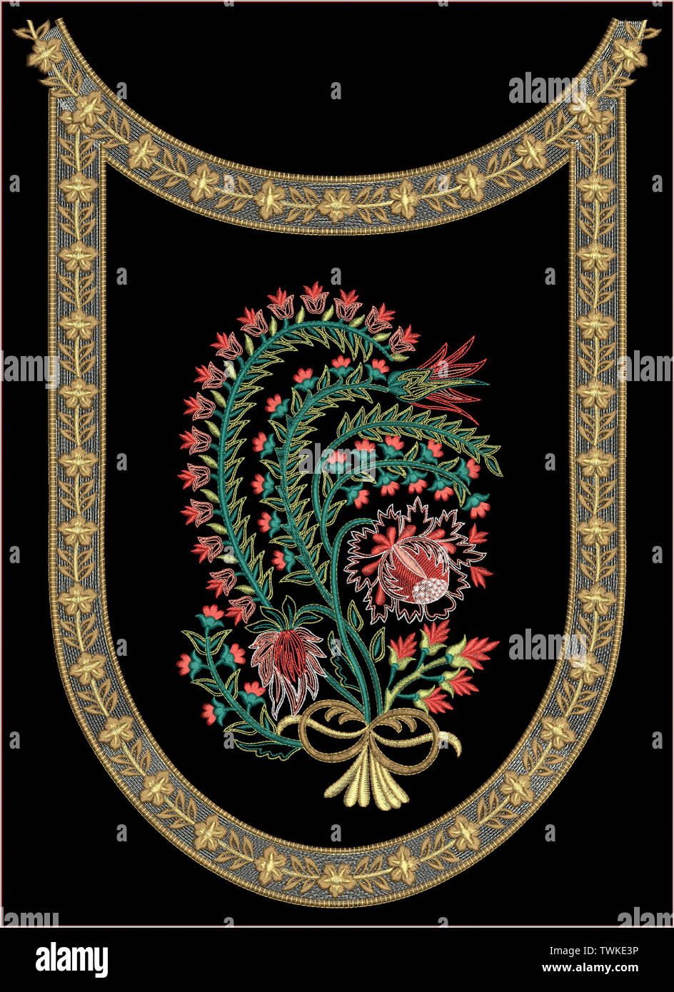 Textile Print Mughal Art miniature manual illustrated artwork Stock ...