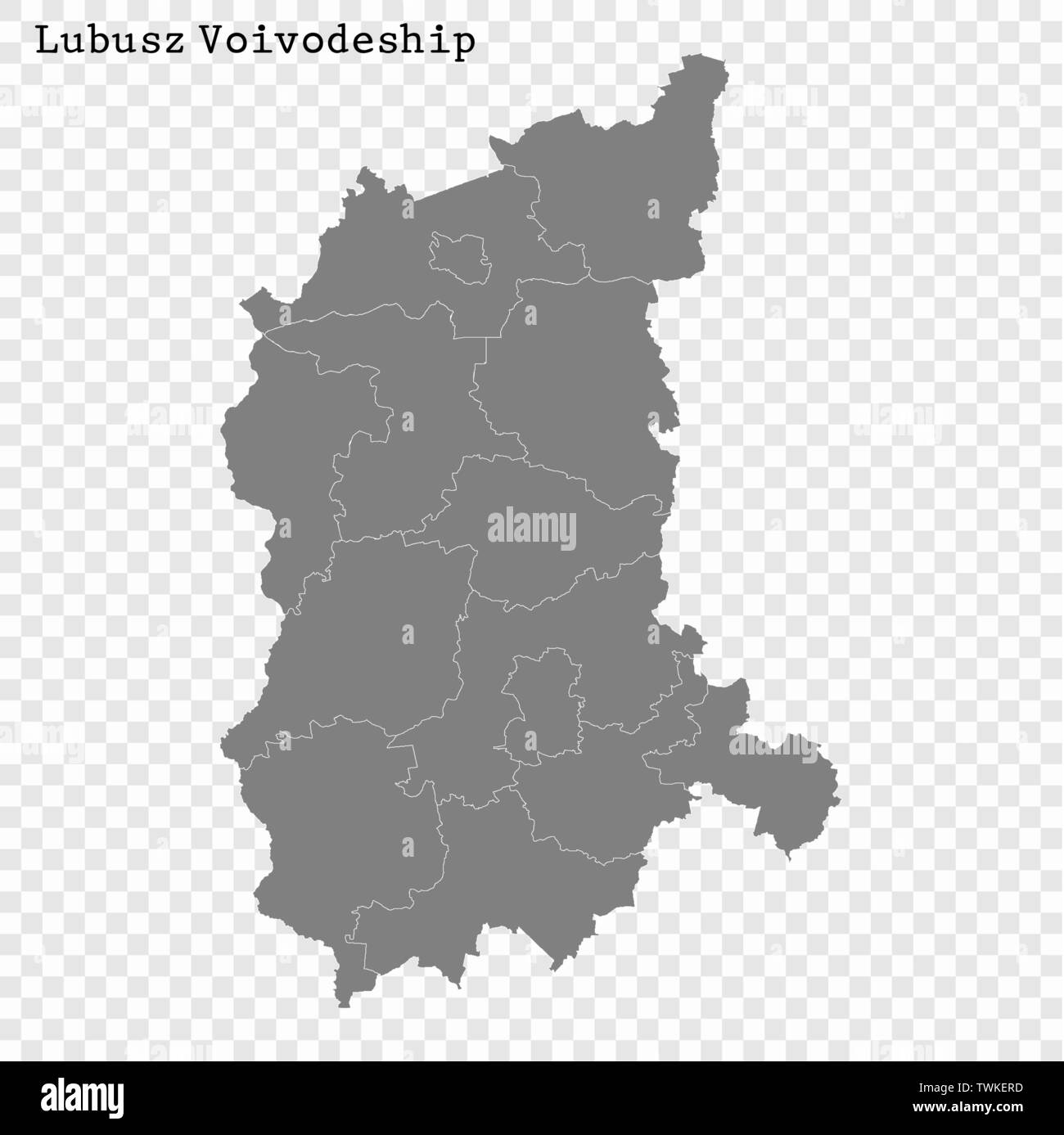 Lubusz map Black and White Stock Photos & Images - Alamy