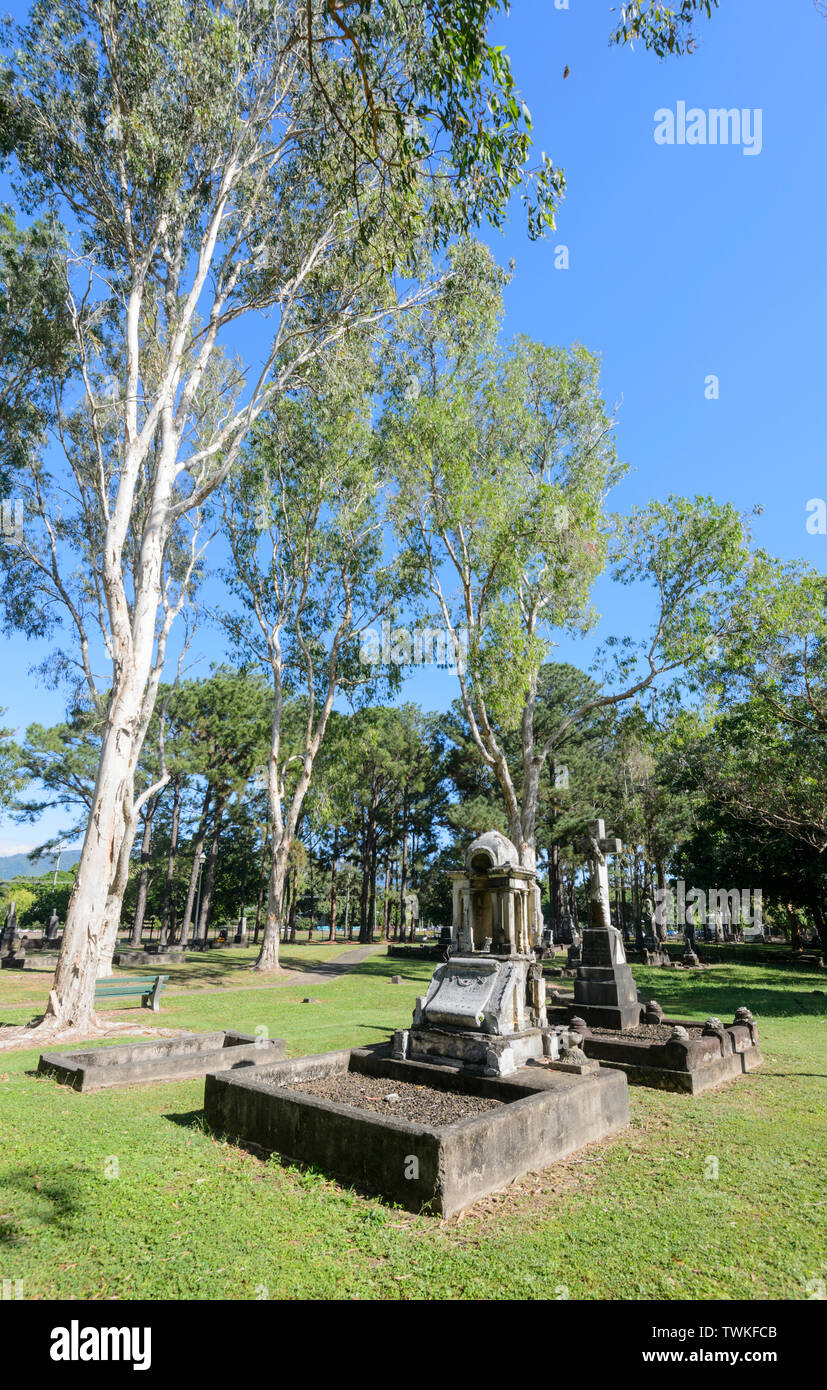 Graves at the Pioneers Cemetery in McLeod Street, Cairns, Far North ...