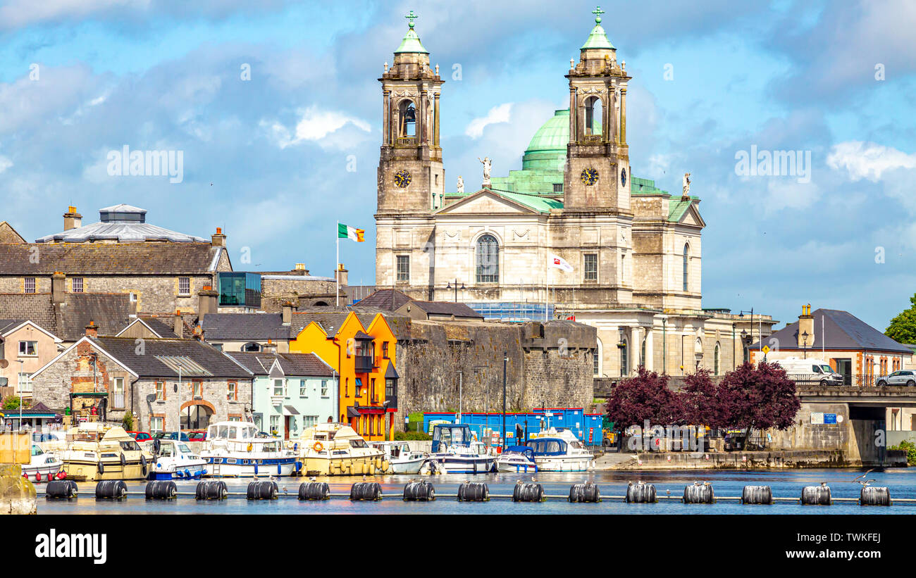 Beautiful view of the parish church of Ss. Peter and Paul and the ...