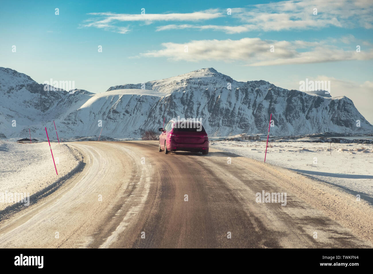Red suv driving on rural hi-res stock photography and images - Alamy