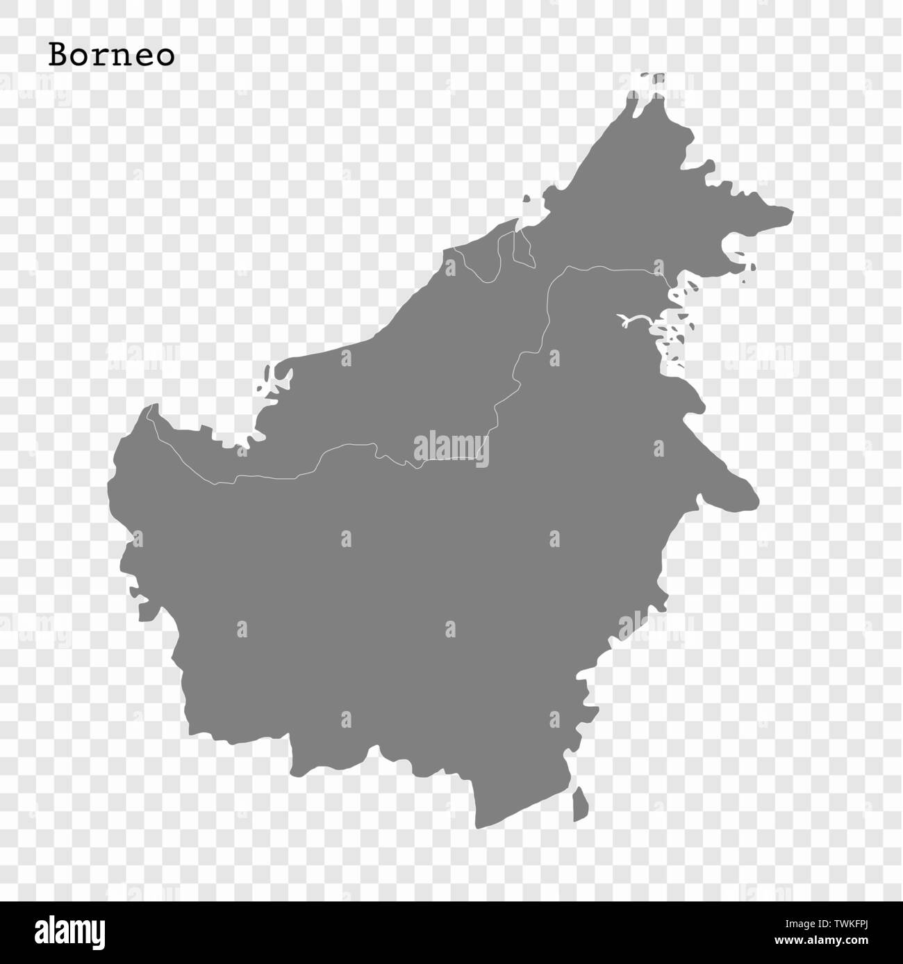 Map of borneo hi-res stock photography and images - Alamy