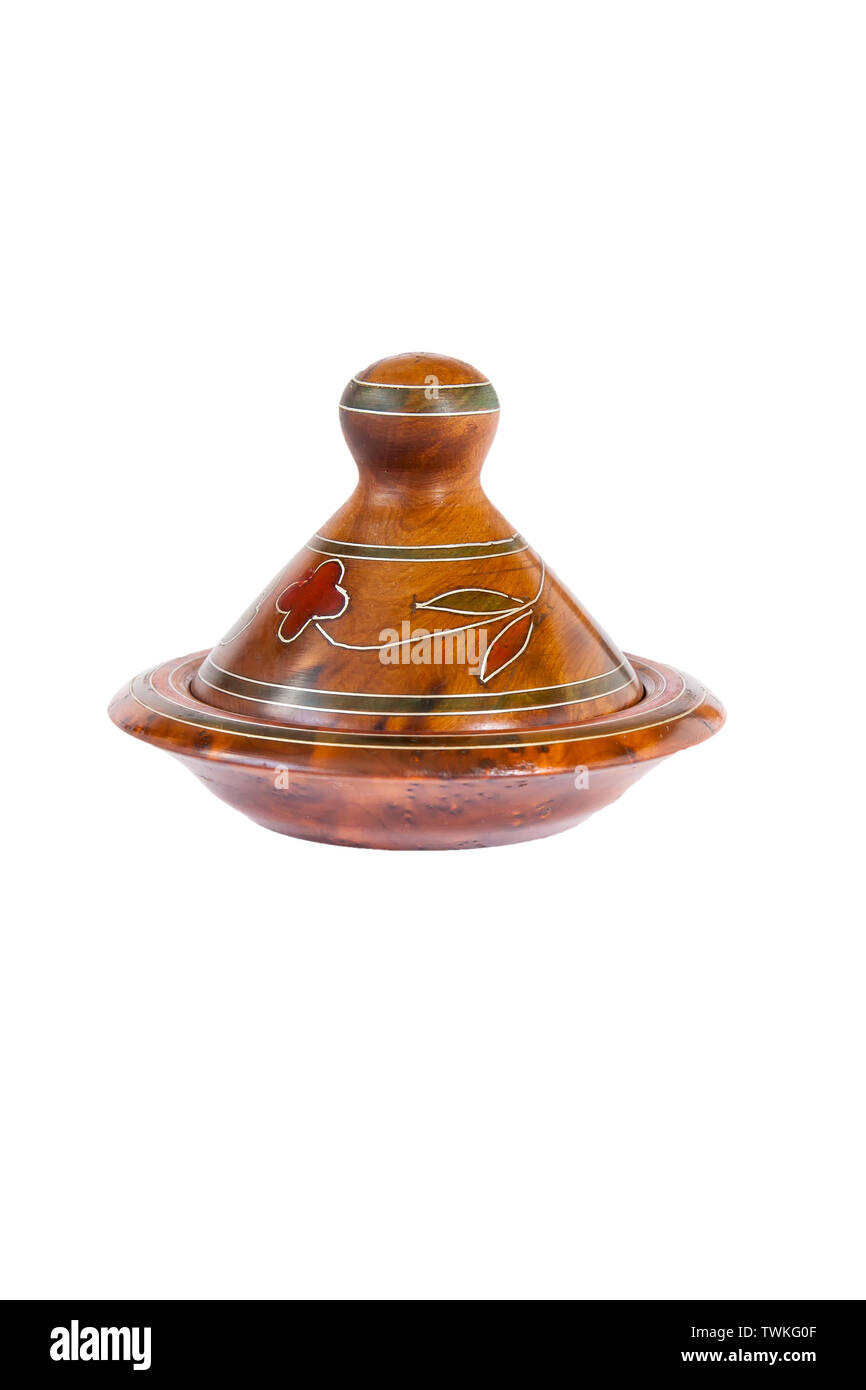 Traditional Moroccan Tagine for cooking on a white background Stock ...
