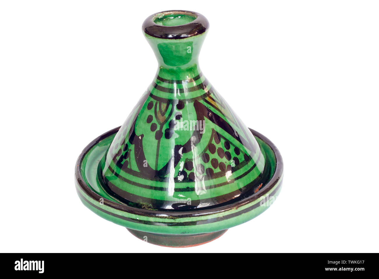 Traditional Moroccan Tagine for cooking on a white background Stock ...
