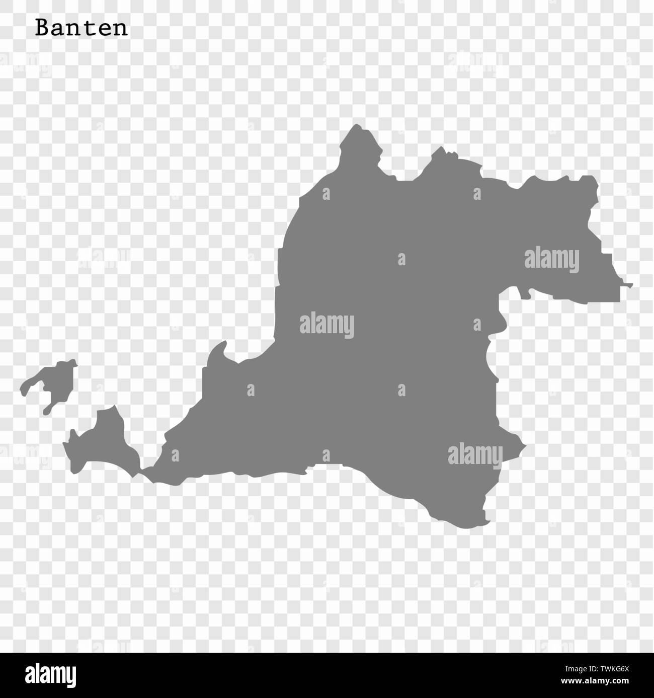Banten map vector Black and White Stock Photos & Images - Alamy