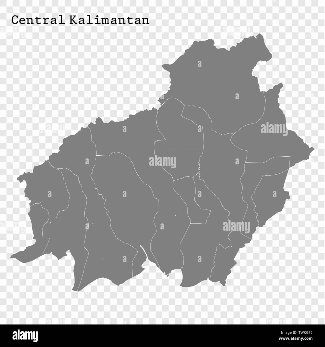 Central kalimantan map Stock Vector Images - Alamy