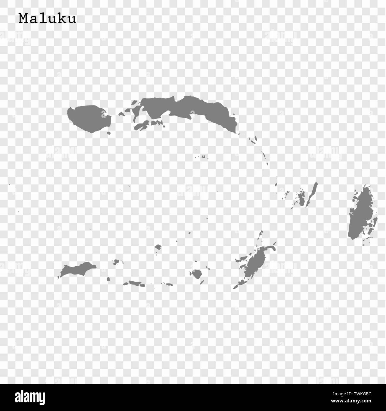 Maluku map vector hi-res stock photography and images - Alamy