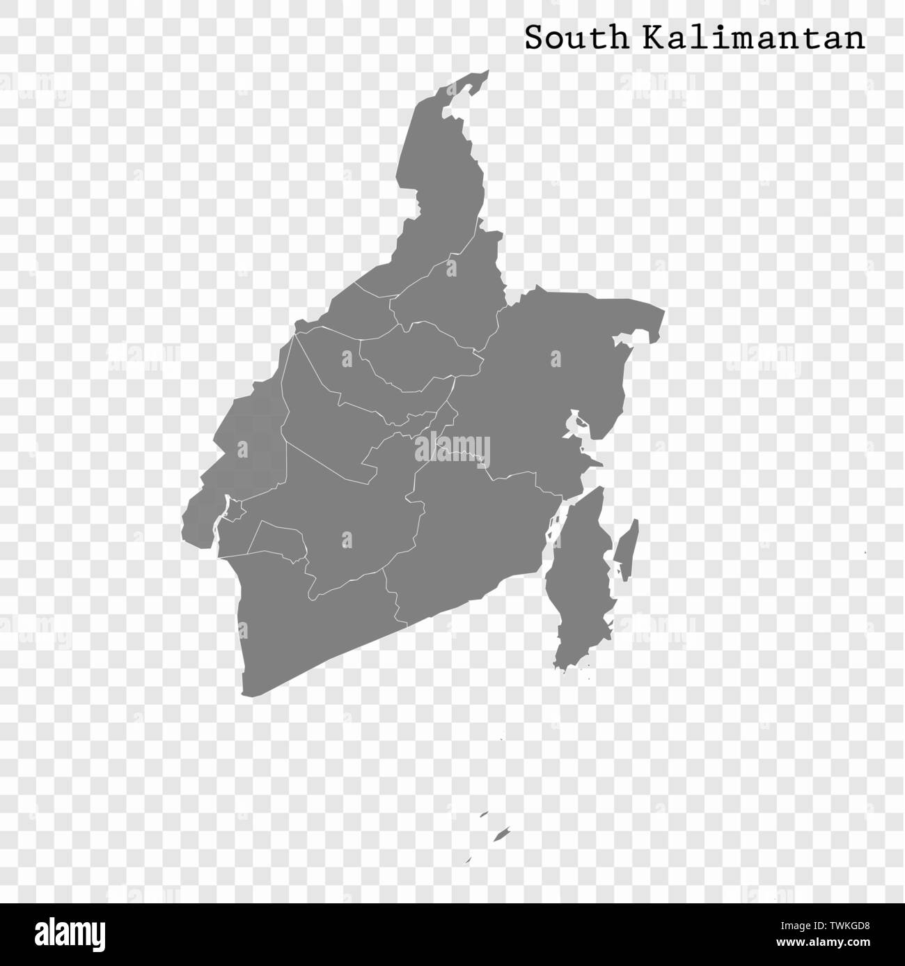 Kalimantan map hi-res stock photography and images - Alamy