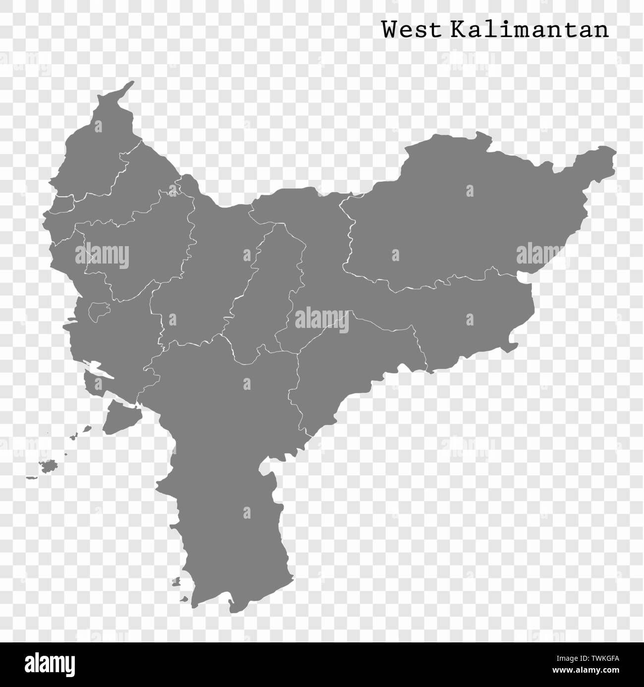 Kalimantan map hi-res stock photography and images - Alamy