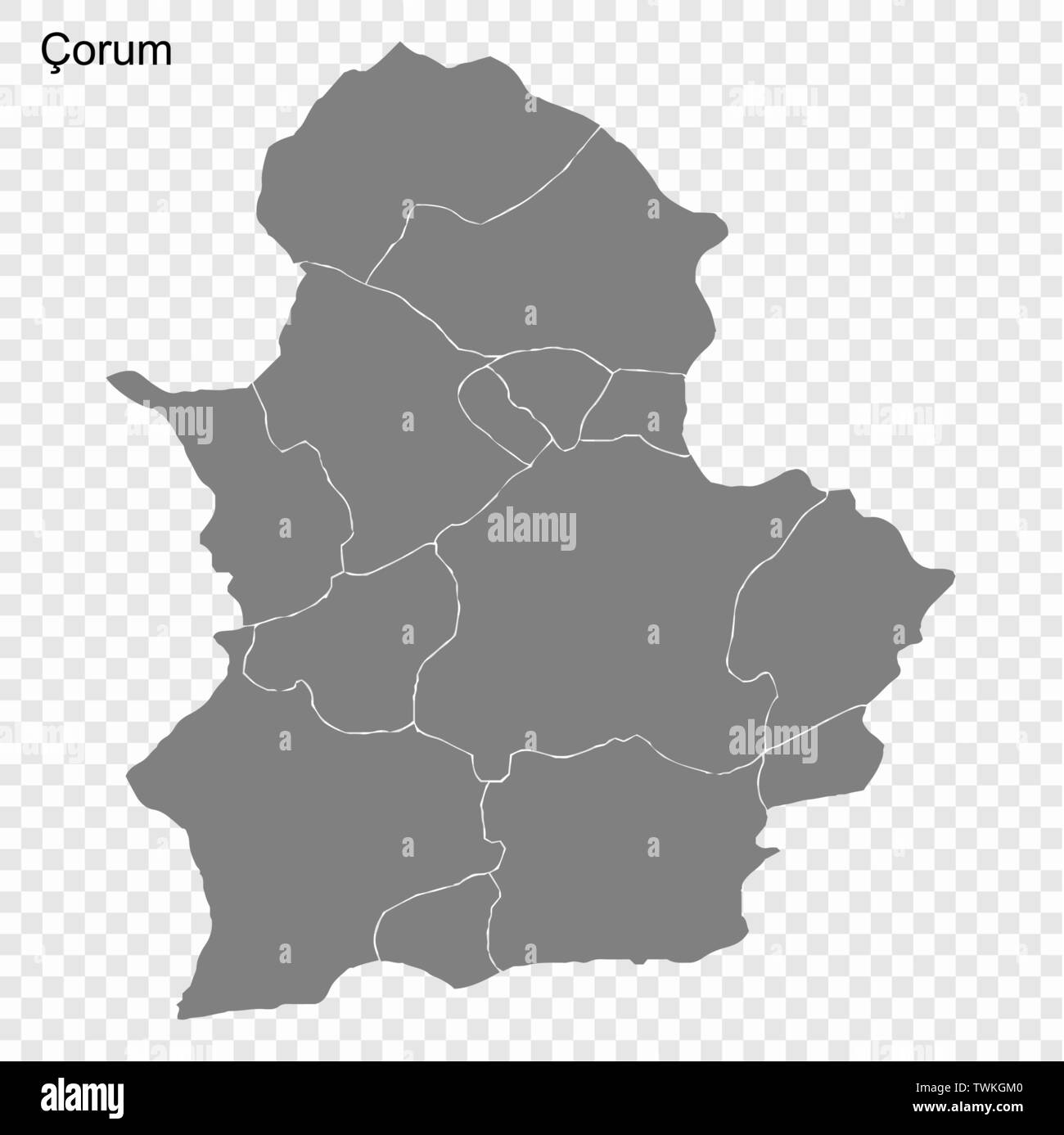 Map of corum Black and White Stock Photos & Images - Alamy