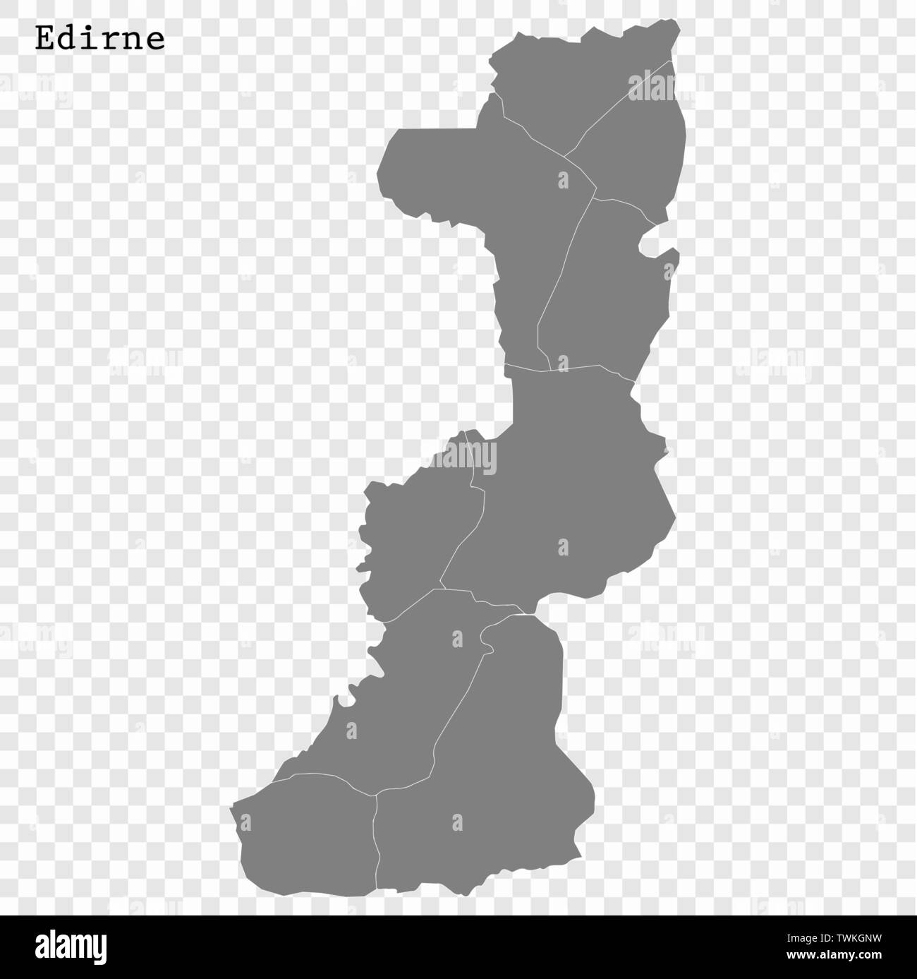 Edirne map Black and White Stock Photos & Images - Alamy