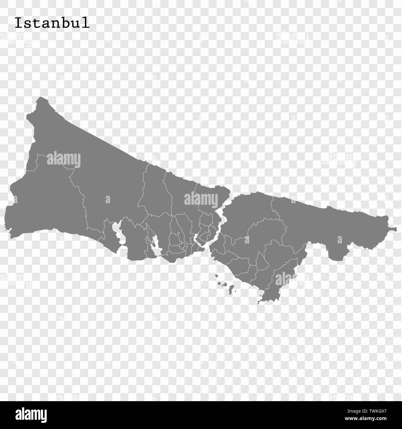 Map of istanbul hi-res stock photography and images - Alamy
