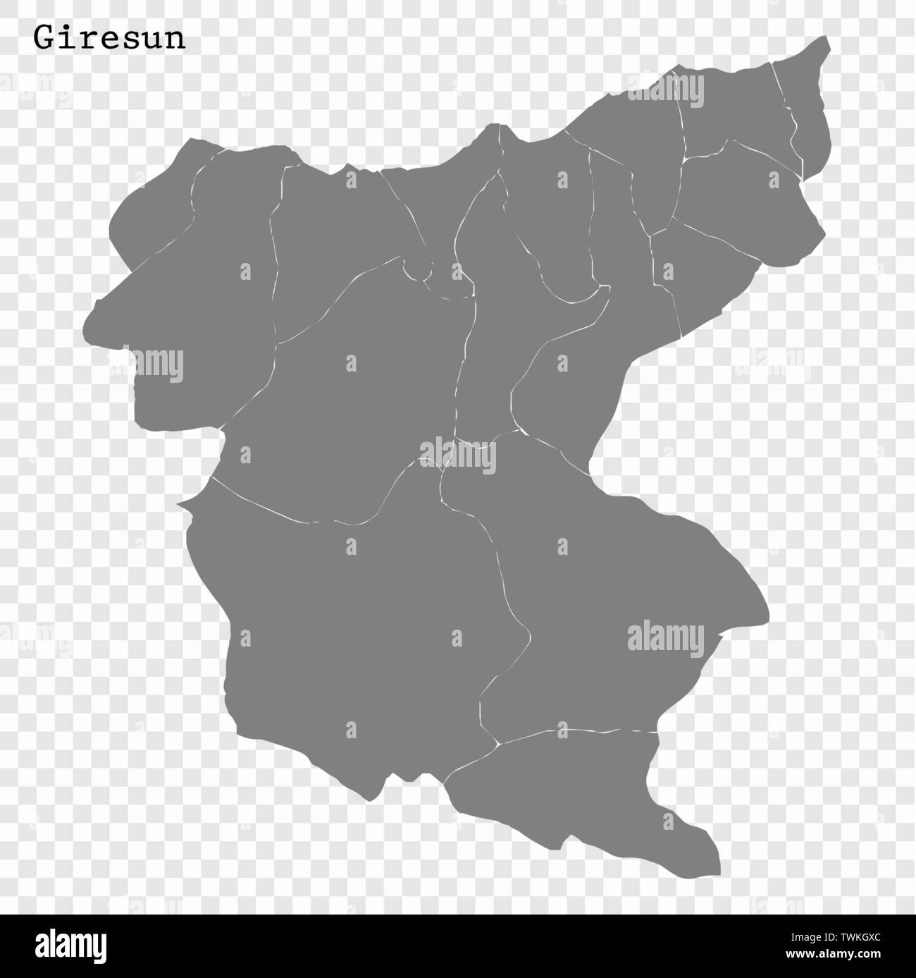 Giresun map vector hi-res stock photography and images - Alamy