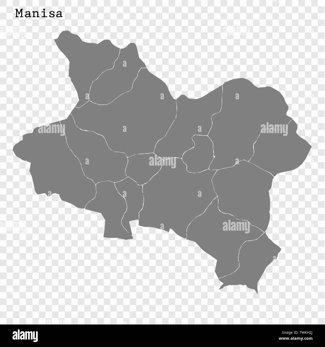 Manisa silhouette map hi-res stock photography and images - Alamy