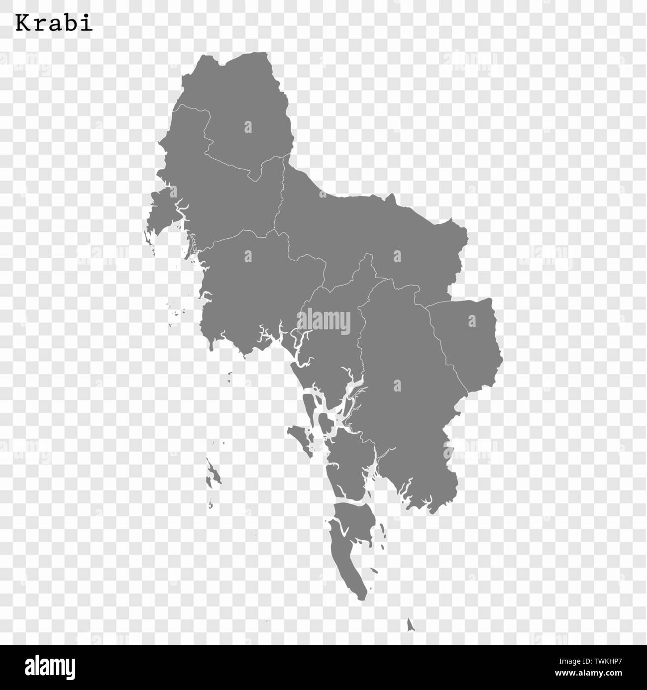 Map of krabi hi-res stock photography and images - Alamy
