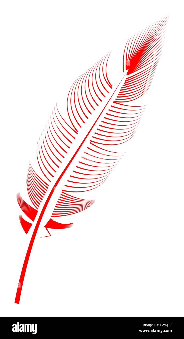 Red Feather Clipart
