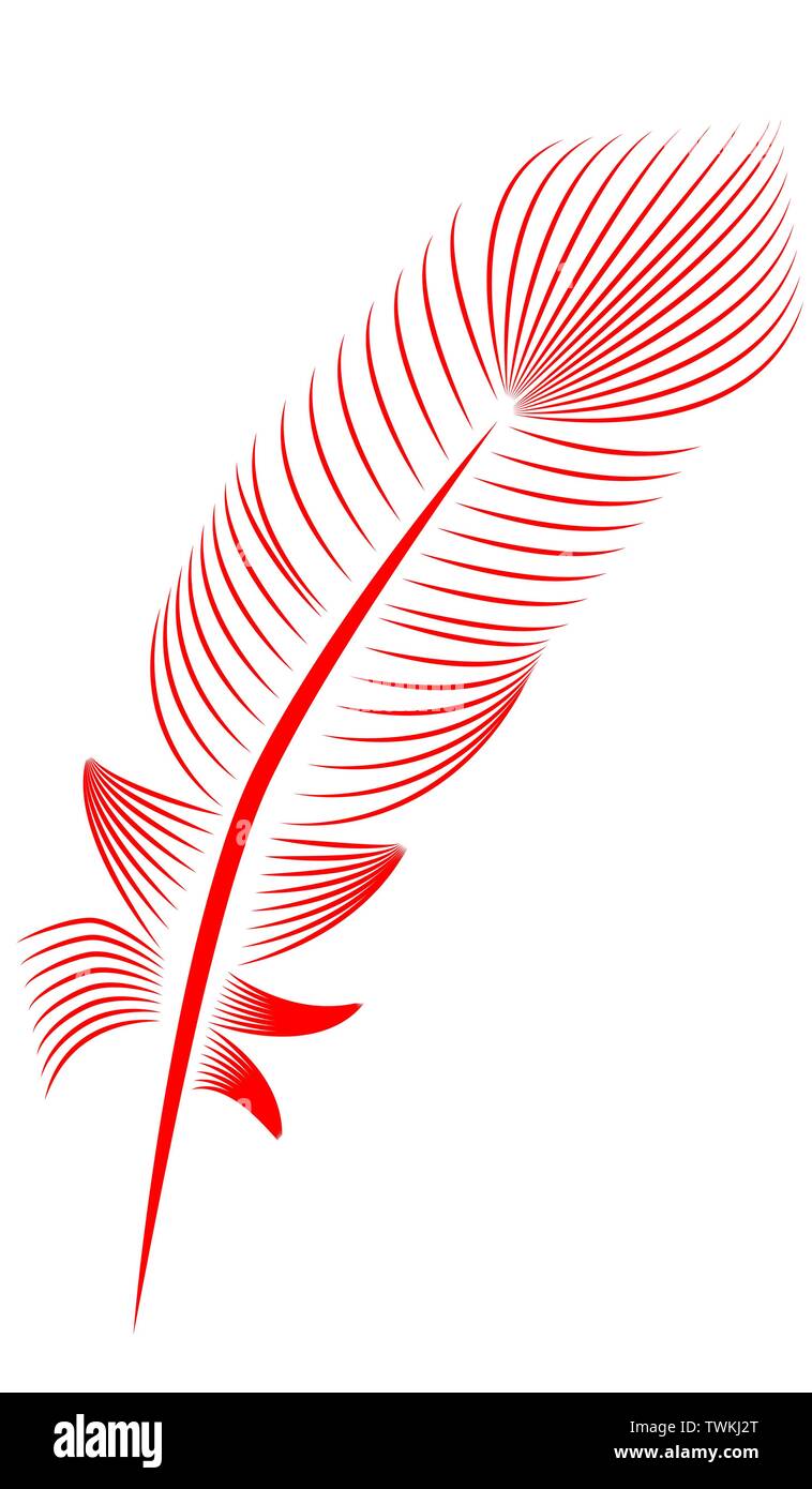 Red Feather Clipart