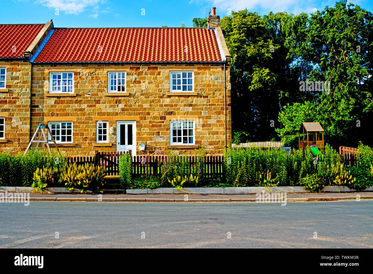 cottages ingleby Greenhow, North Yorkshire, England Stock Photo - Alamy