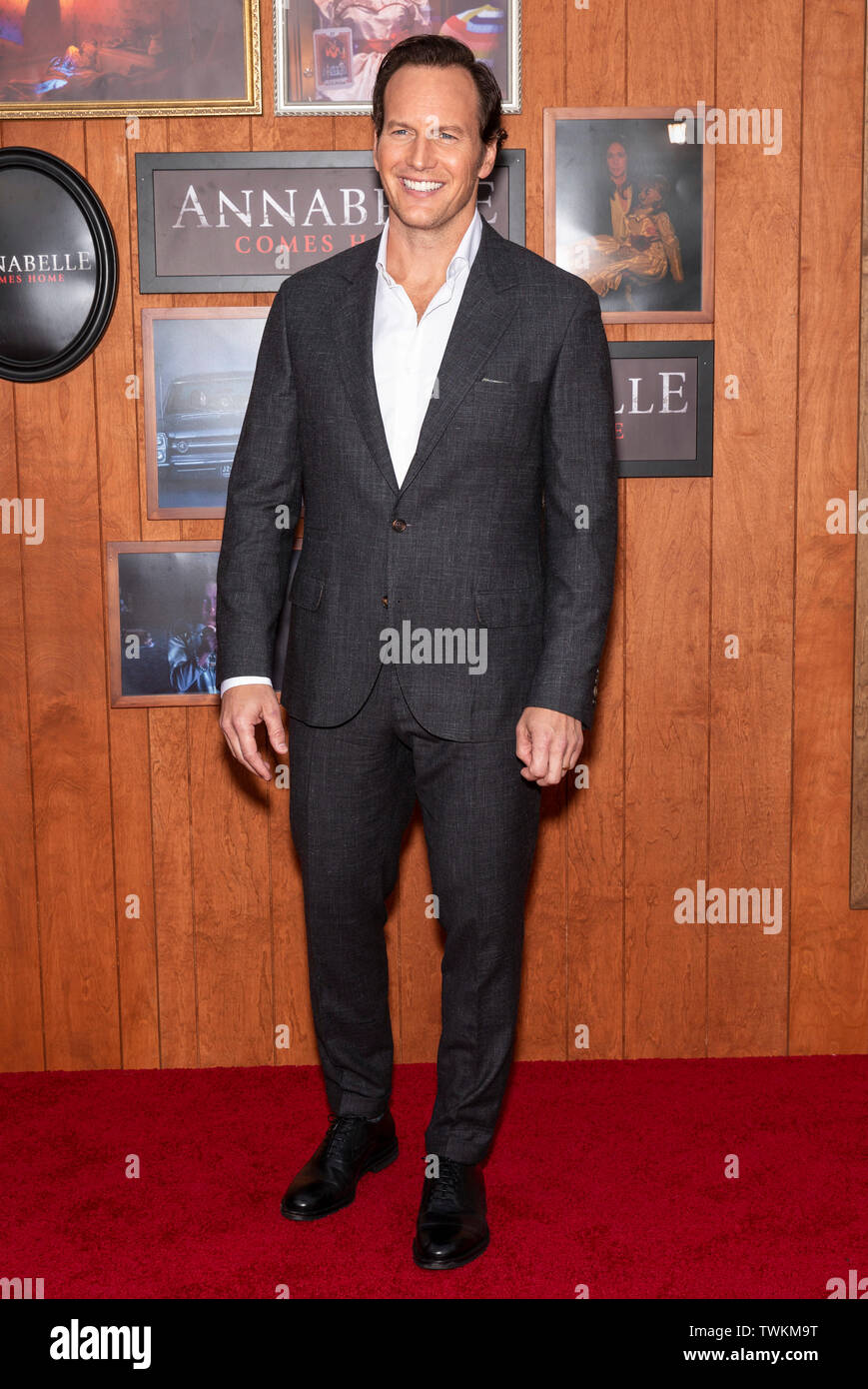 Westwood, CA - June 20, 2019: Patrick Wilson arrives for the Premiere ...