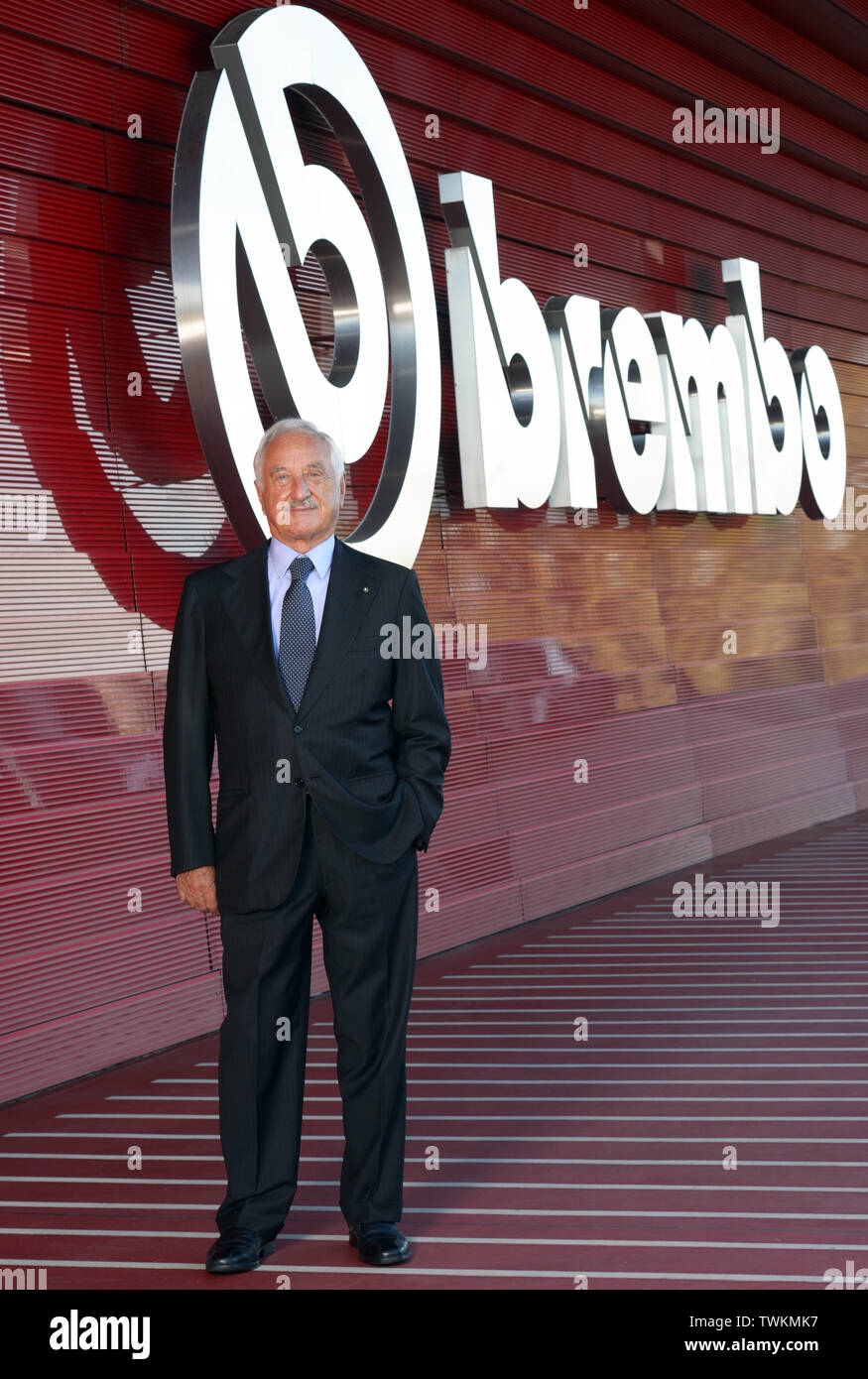 Alberto Bombassei chairman of Brembo SpA Company. Brembo is a world ...
