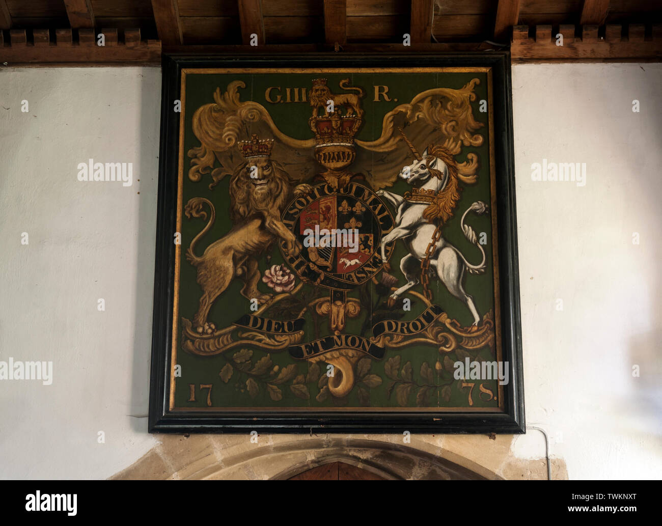 Coat of arms of king george iii hi-res stock photography and images - Alamy