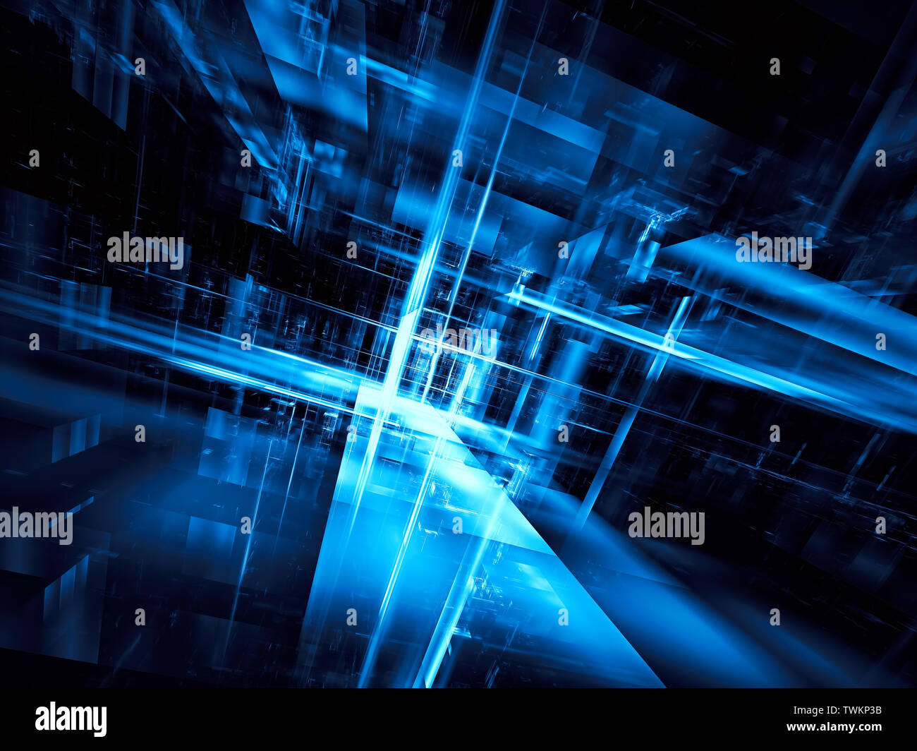Perspective background - abstract digitally generated 3d illustration ...