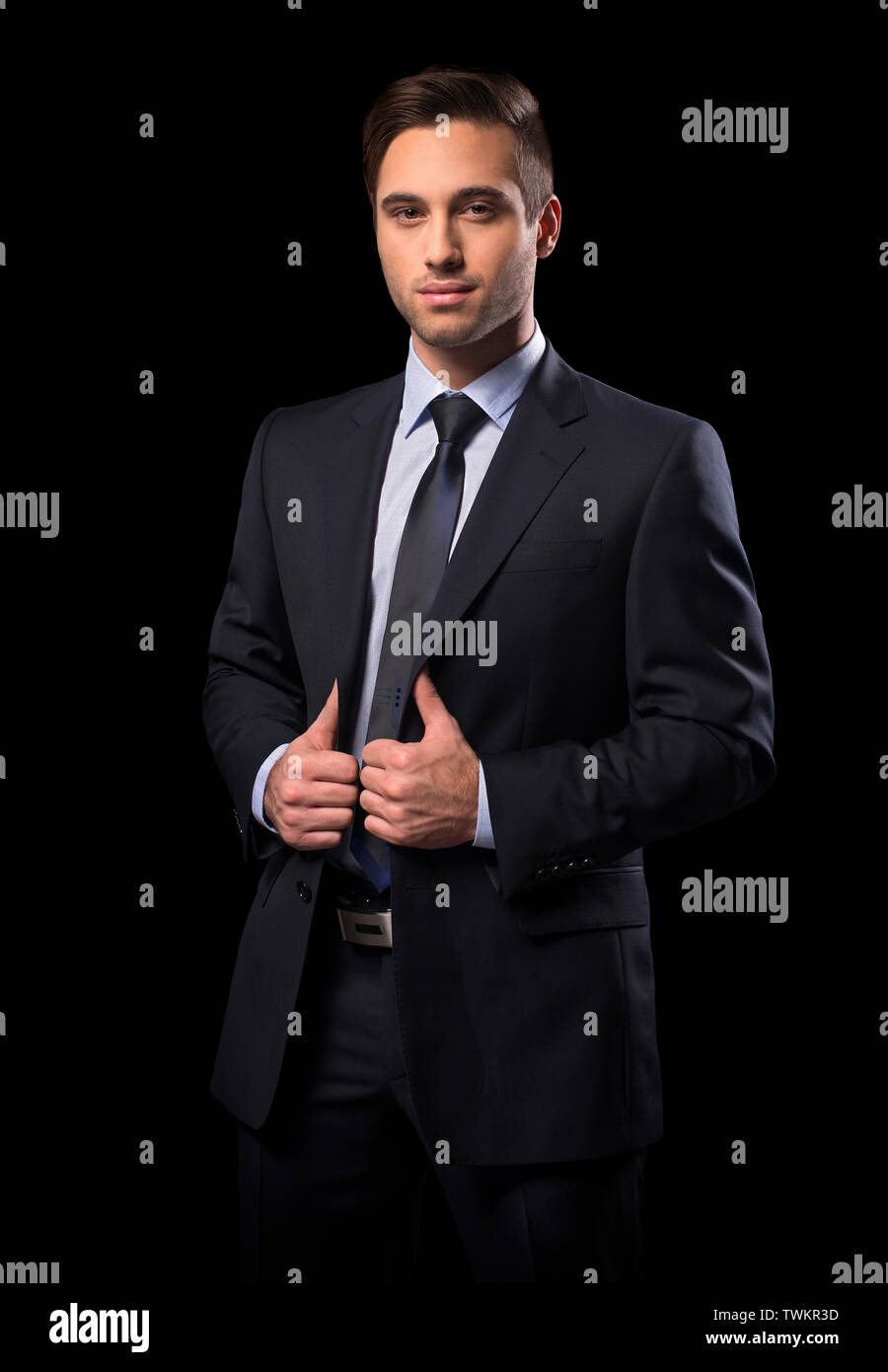 Businessman portrait suit hi-res stock photography and images - Alamy
