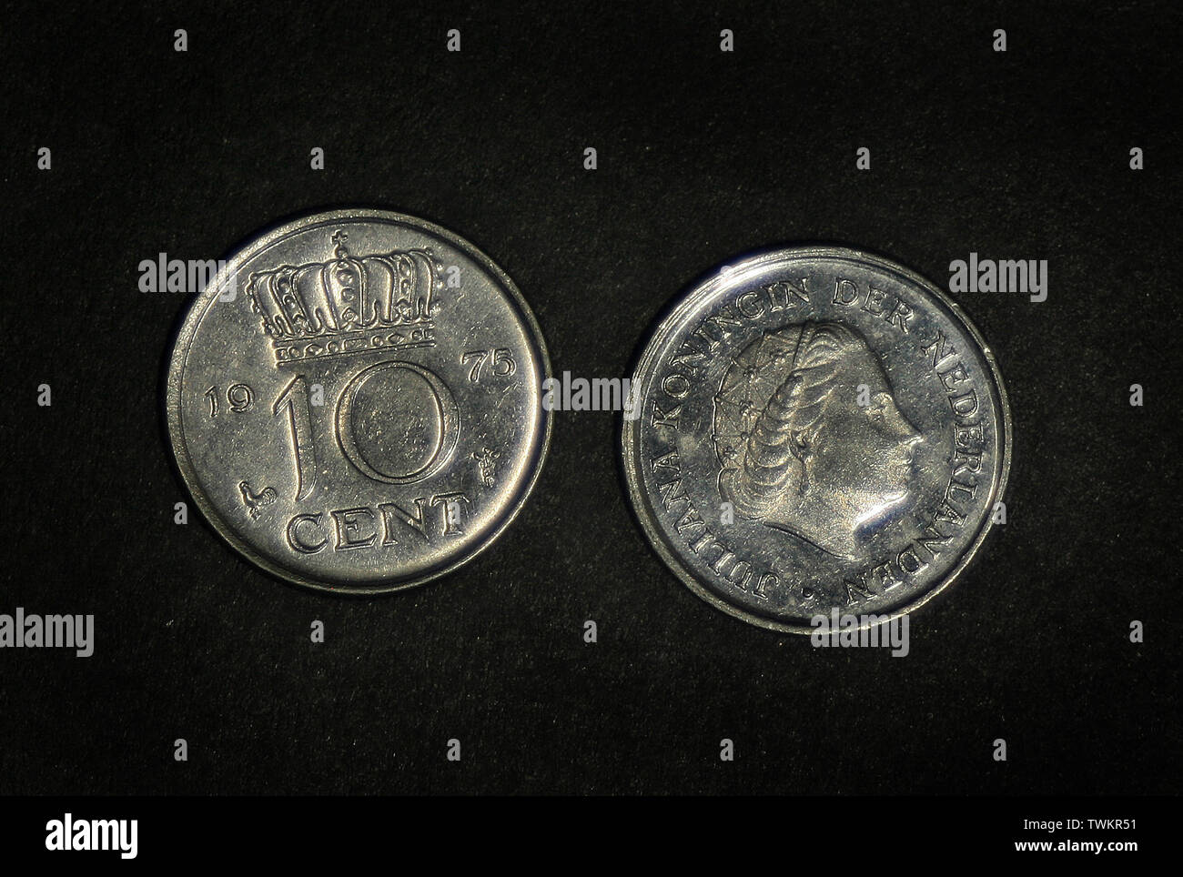 Netherlands 10 cents, 1949 - 1980 Stock Photo - Alamy