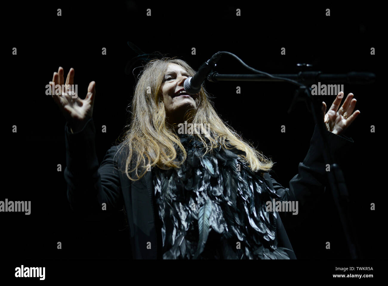 Rome, Italy. 20th June, 2019. In the photo the singer Nada Malanima ...