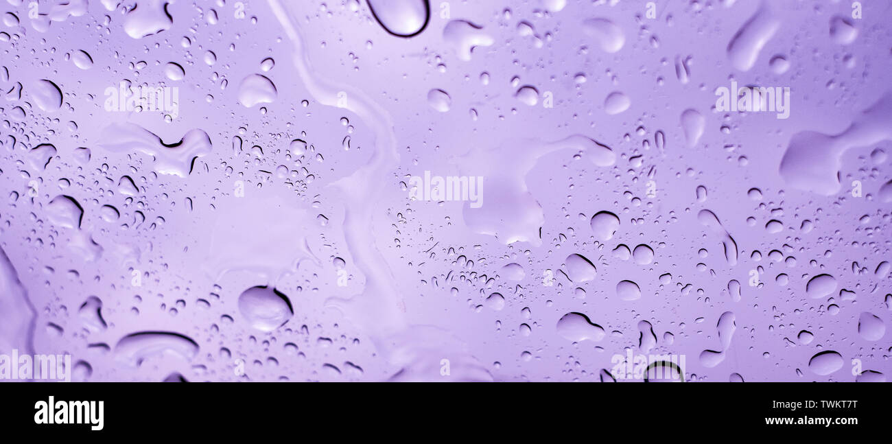 Picture Inside water rain drops on car window glass Stock Photo - Alamy