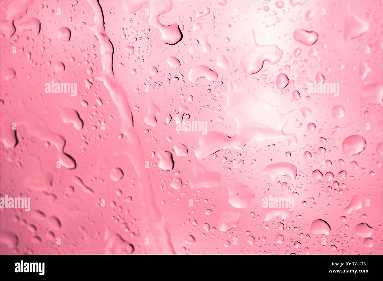 Picture Inside water rain drops on car window glass Stock Photo - Alamy