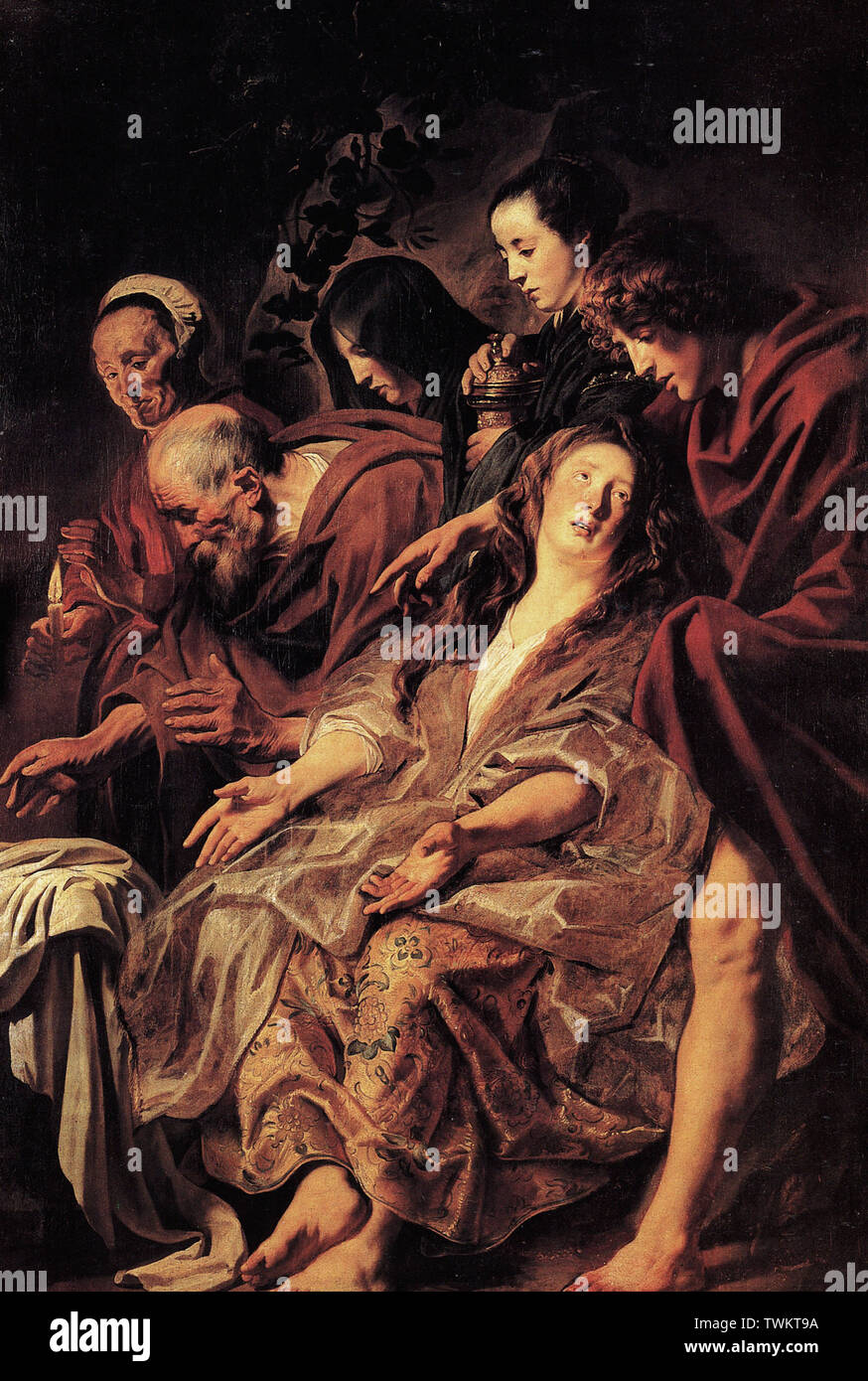 Jacob Jordaens - Disciples Tomb 1625 Stock Photo - Alamy