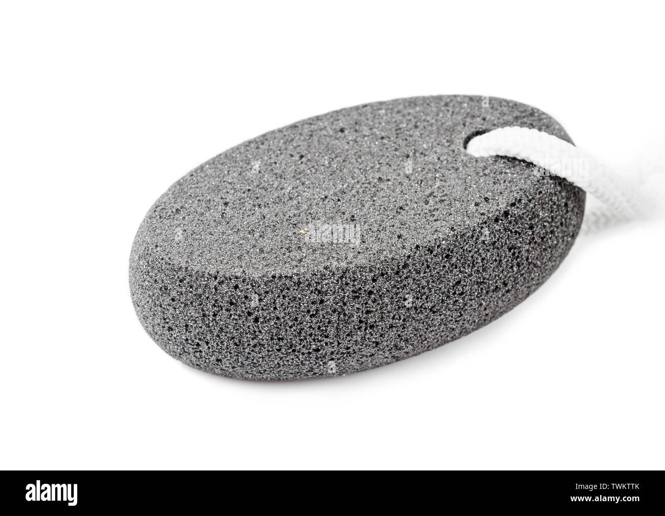 Black pumice stone for scrub isolated on white background Stock Photo ...