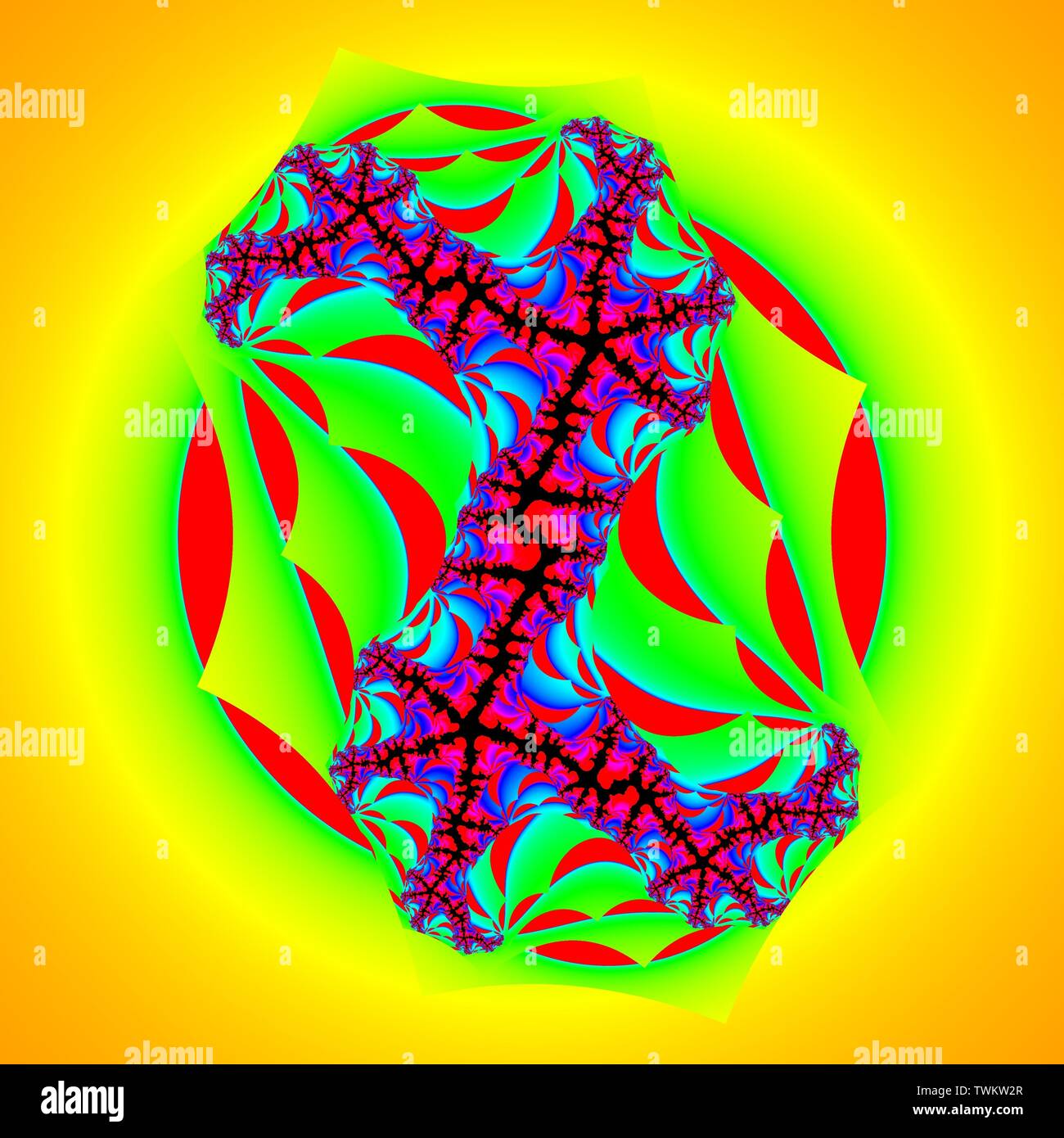 An image created using computer graphics, a picture of a mathematical ...