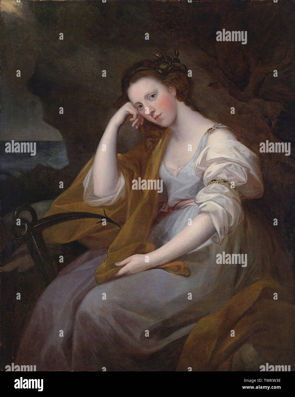 Angelica Kauffman - Portrait Louis Leveson Gower As Spes Goddess Hope ...