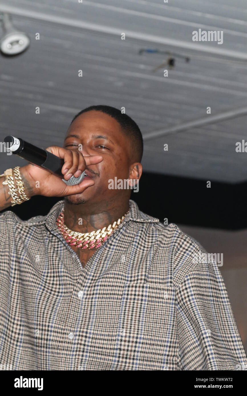 Los Angeles, Ca, USA. 20th June, 2019. YG performs at the Amazon Music ...