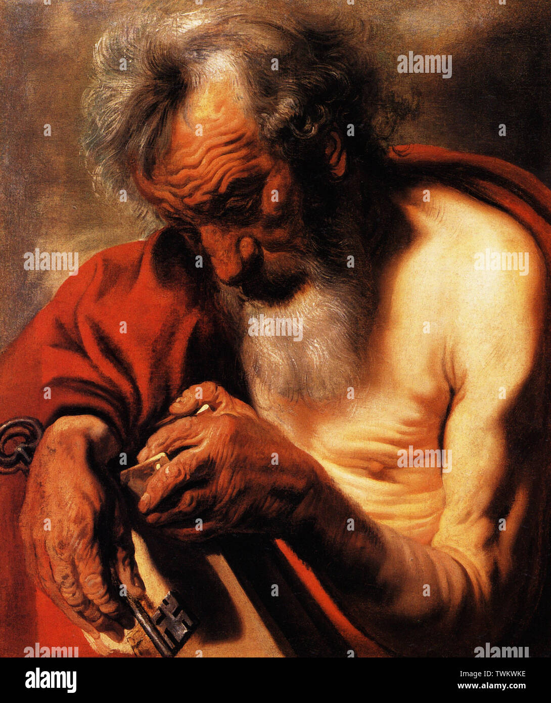 Jacob Jordaens - Saint Peter Stock Photo - Alamy