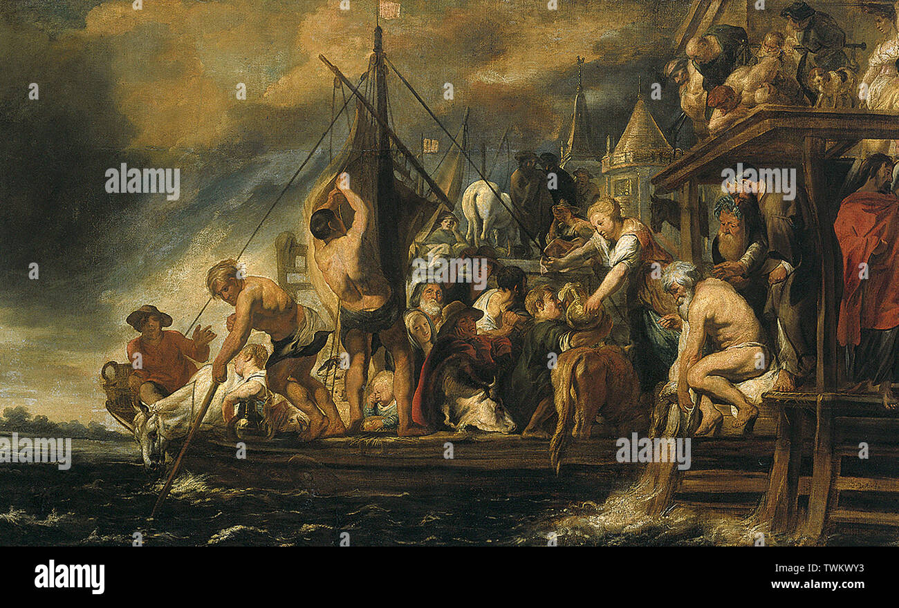 Jacob Jordaens - Miracle Obol Mouth Fish Stock Photo - Alamy