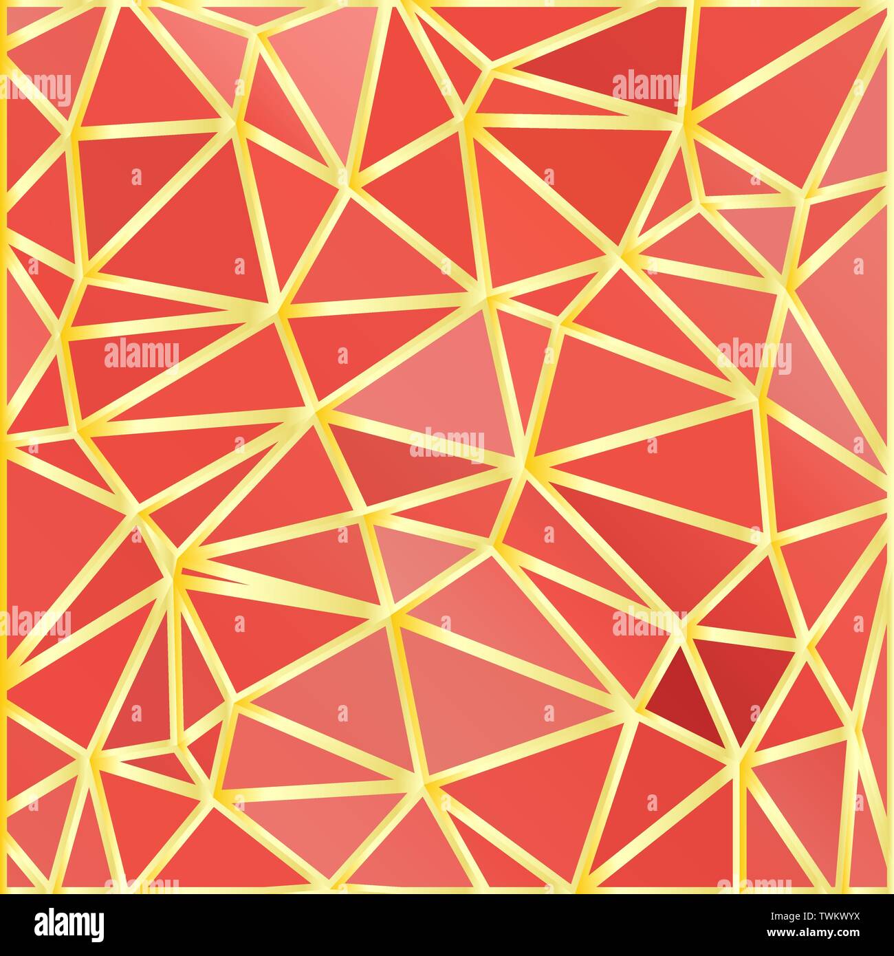 Gold And Coral Background