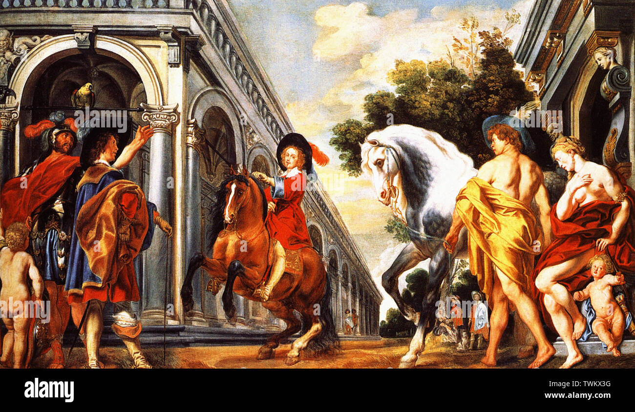 Jacob Jordaens - Levade Performed Under Auspices Mars Presence Mercury ...