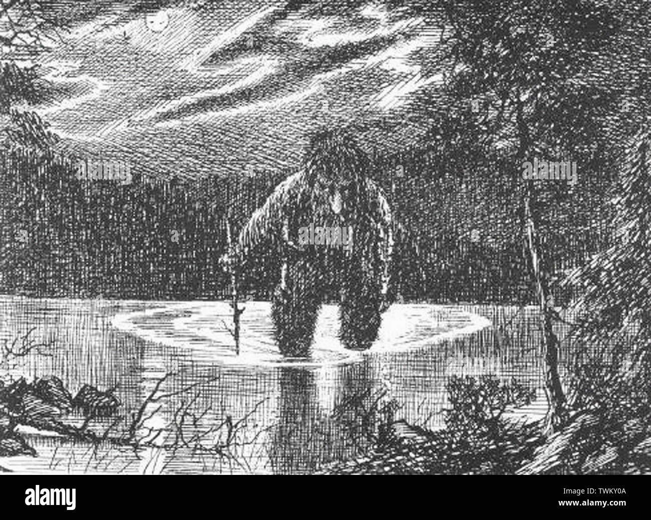 Theodor Kittelsen - Unknown Title Db65 Stock Photo - Alamy