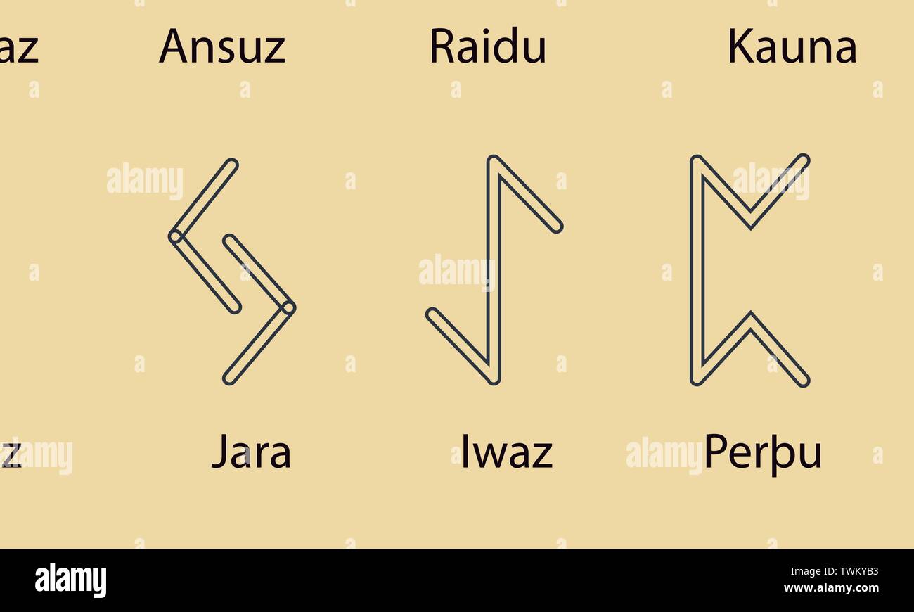 Runa vector vectors hi-res stock photography and images - Alamy